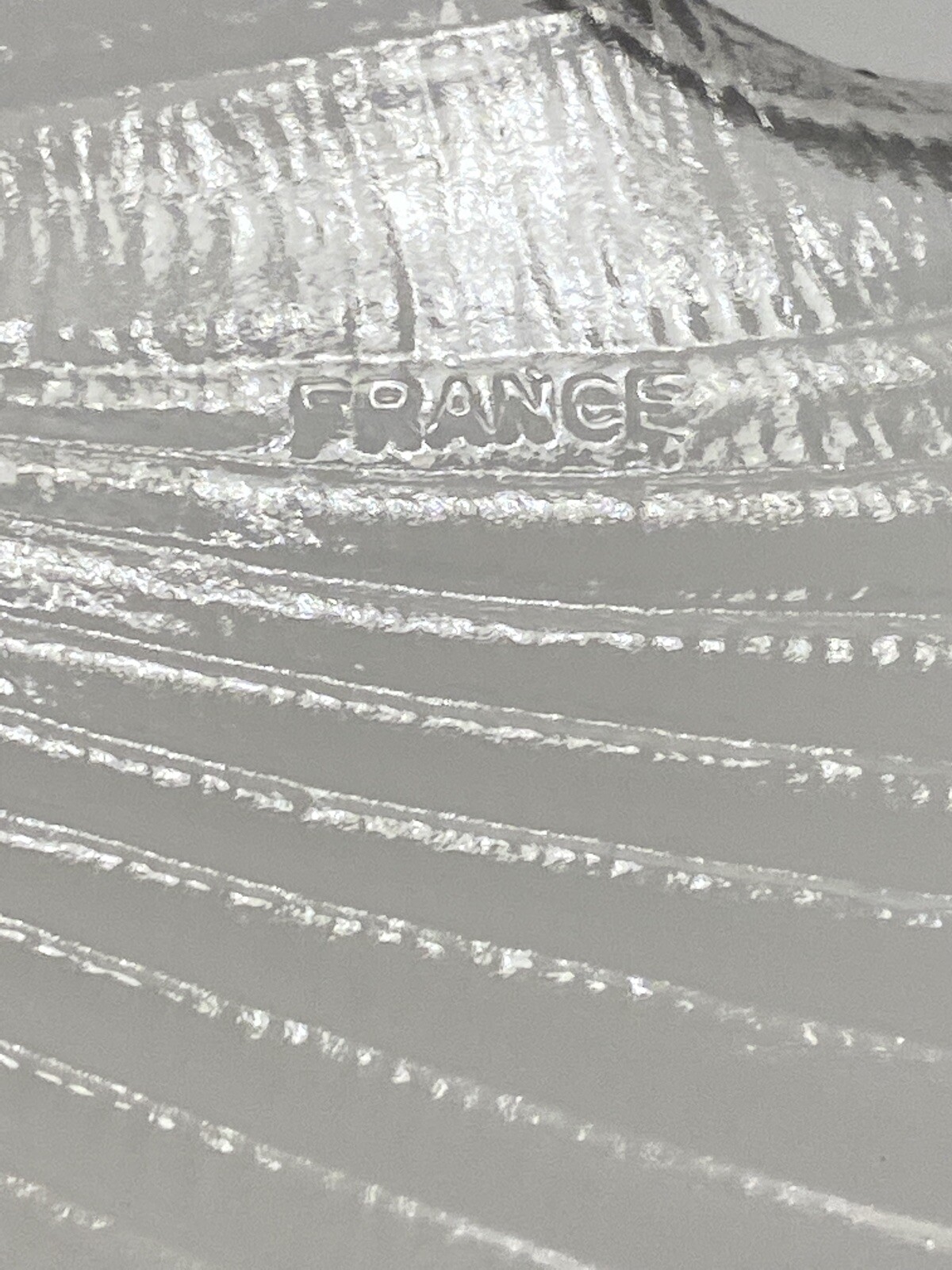 (10) Clear Glass Seashell Clam Scalloped 11” Dinner Plates France ...