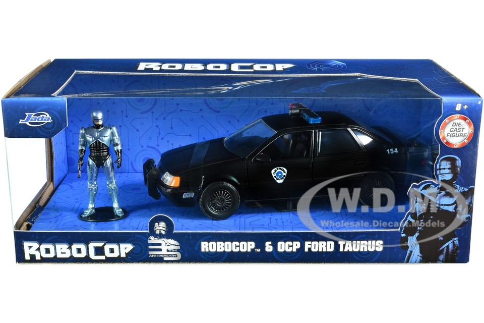 FORD TAURUS OCP DETROIT POLICE & ROBOCOP FIGURE 1/24 DIECAST MODEL JADA ...