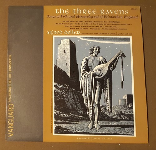 Alfred Deller The Three Ravens Folk Songs Elizabethan England Vanguard ...