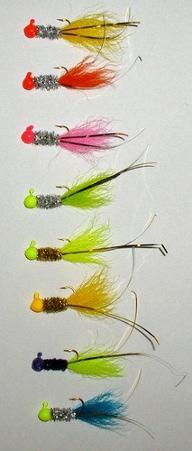 Slater 8S9T-32 Original Jig 1/32 oz Size 6 Chartr BlueHair Silv Card of ...