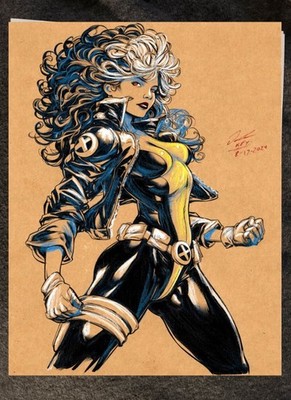 Rogue X-Men Art Print Signed 8.5x11 | Art by Keyeske | eBay