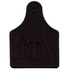 Bull Ear Tags-Black Patch Southern Western Country Embroidered Iron on ...