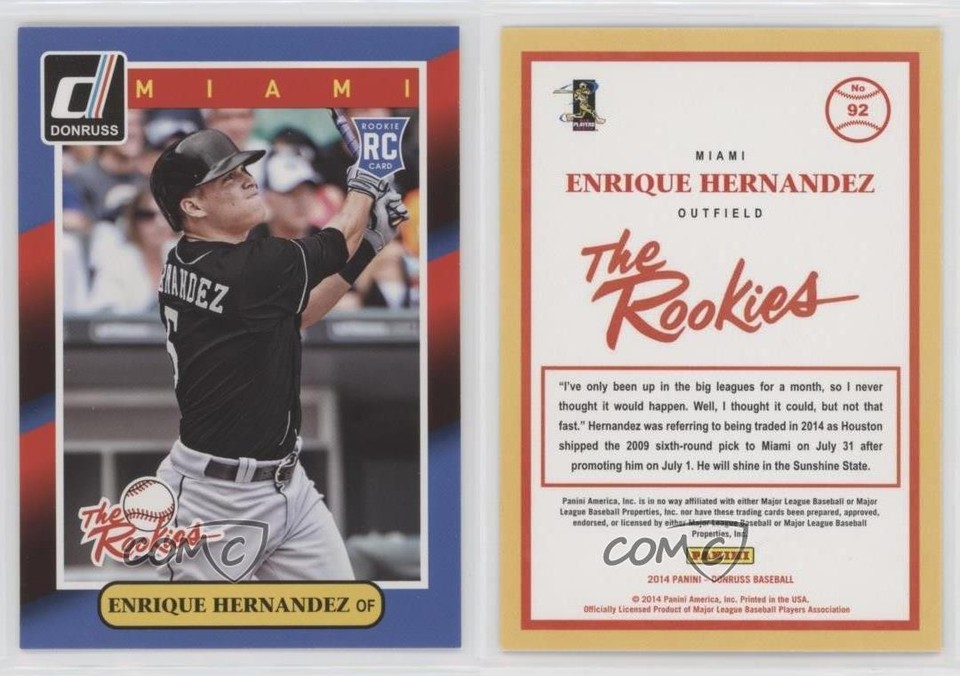 2014 Panini Donruss The Rookies Enrique Hernandez #92 7uo | eBay
