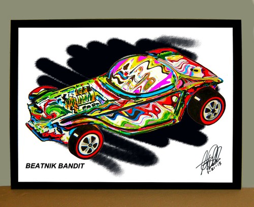 Beatnik Bandit Hot Wheels Redline Car Racing Poster Print Wall Art ...