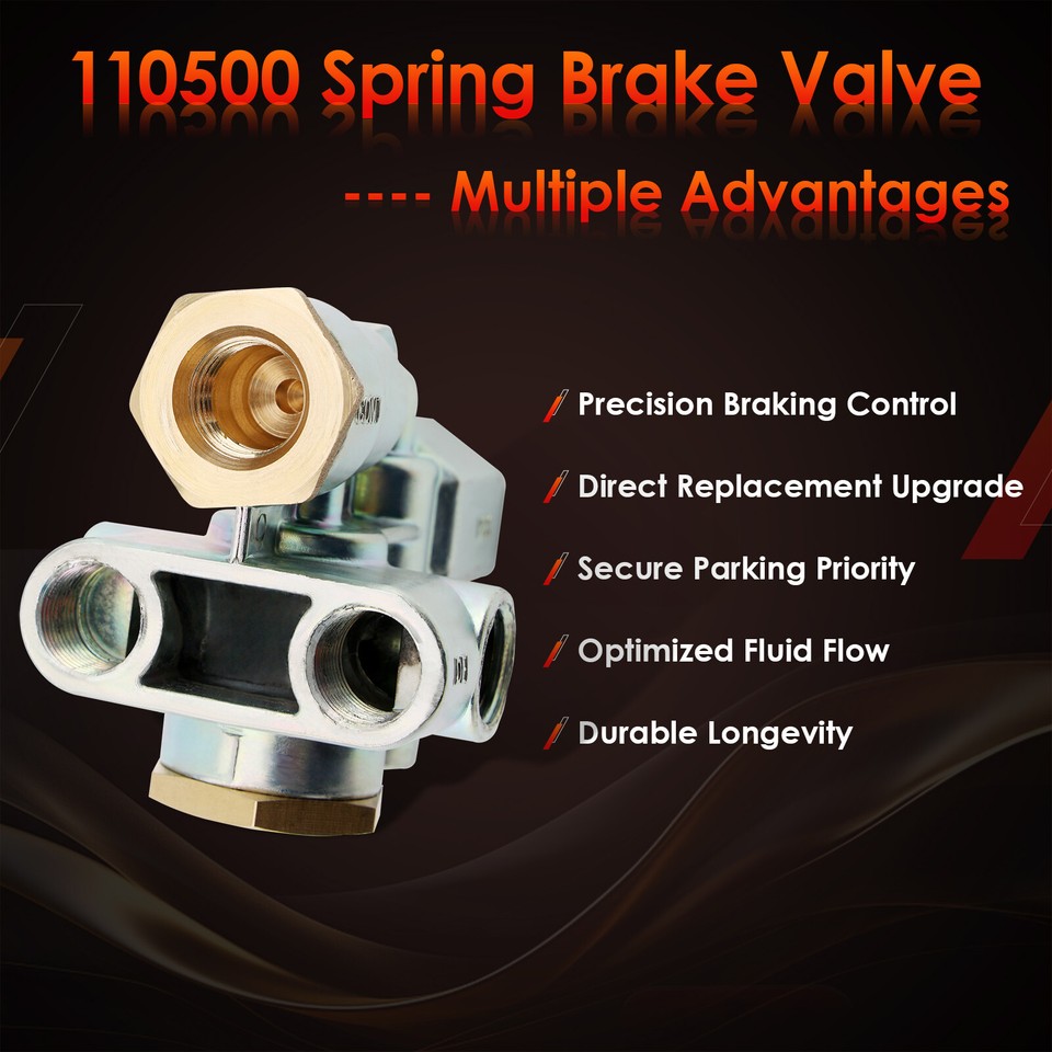 Trailer Spring Parking Brake Control Valve Replaces Sealco 110500 ...