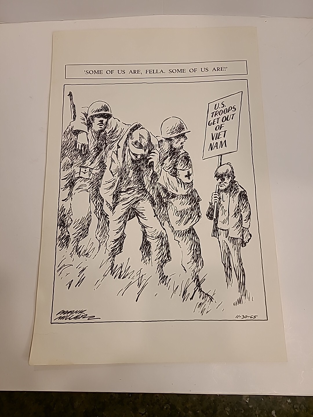 FRANK MILLER IOWA EDITORIAL CARTOONIST Des Moines Register Print ...