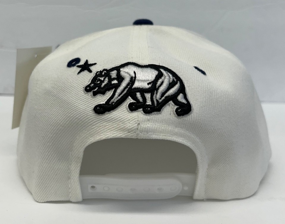 California Republic Cali Caps White/Navy SnapBack | eBay