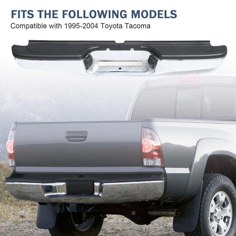 Complete Steel Rear Step Bumper Assembly For Toyota Tacoma 1995-2004 ...