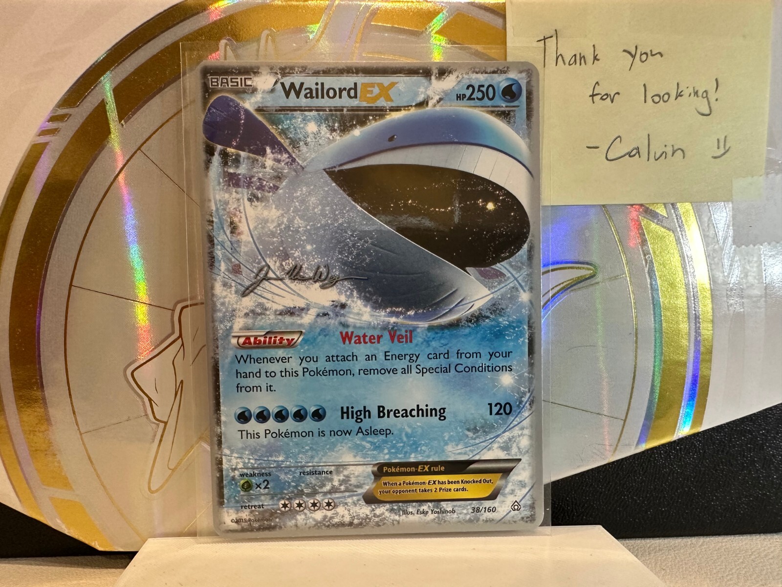 Wailord EX 38/160 Rare Non-holo World Championships 2015 NM | eBay