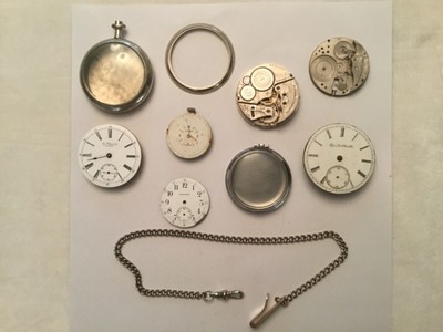 Elgin Pocket Watch cases, movements, Dial, Parts, Waltham, Chain | eBay