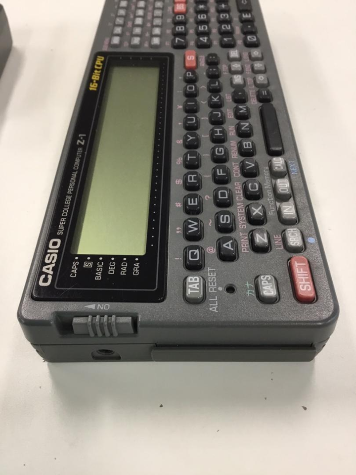 CASIO Z-1GR 16-bit CPU calculator Pocket Computer Rare Vintage Working ...