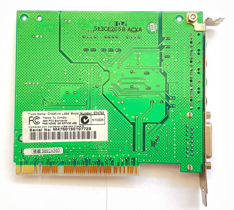 Creative Sound Blaster PCI 128 CT4750 PCI Sound Card Tested Working | eBay