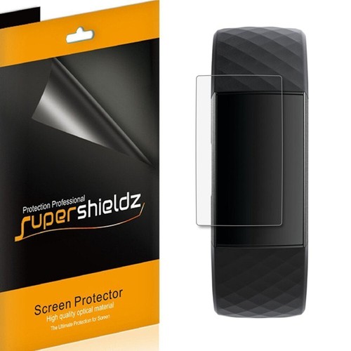 6X Clear Full Coverage Screen Protector for Fitbit Charge 4 / 3 / 3 SE ...