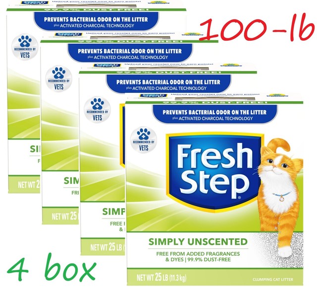 Fresh Step Multi-cat Unscented Scoopable Cat Litter 25 Pounds for sale ...