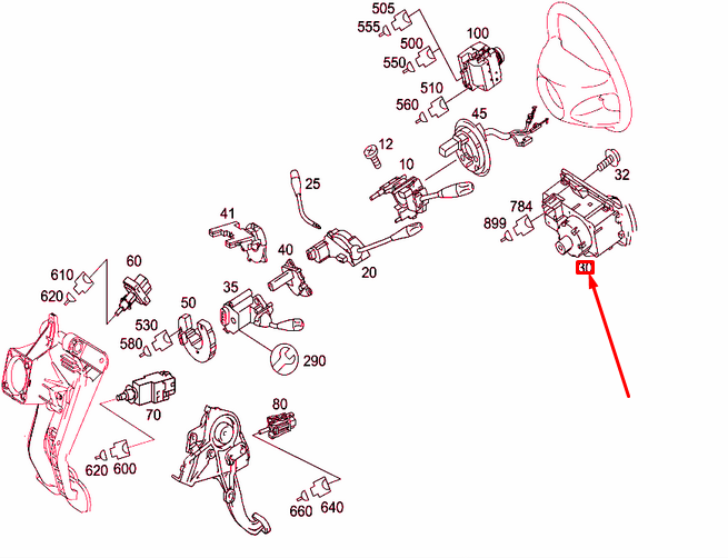 MERCEDES-BENZ E W211 Light Switch LHD A21154501049116 NEW GENUINE | eBay