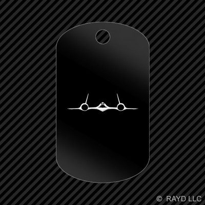 Blackbird SR-71 Keychain GI dog tag engraved many colors skunkworks ...