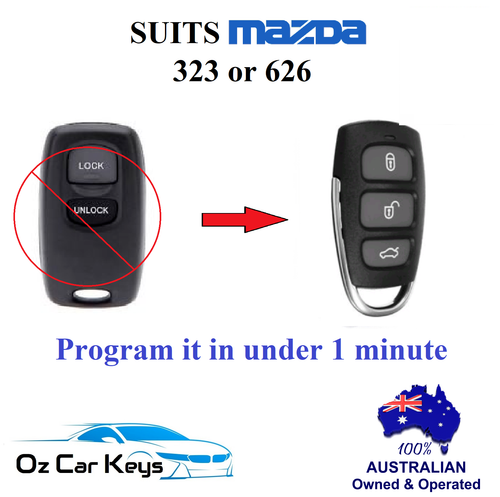 FOR MAZDA 323 626 REMOTE CONTROL FOB NO KEY 41601 1999 2000 2001 2002 ...