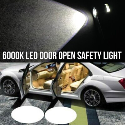2x LED Car Door Step Courtesy Welcome Light Shadow Puddle White K1 Fits ...