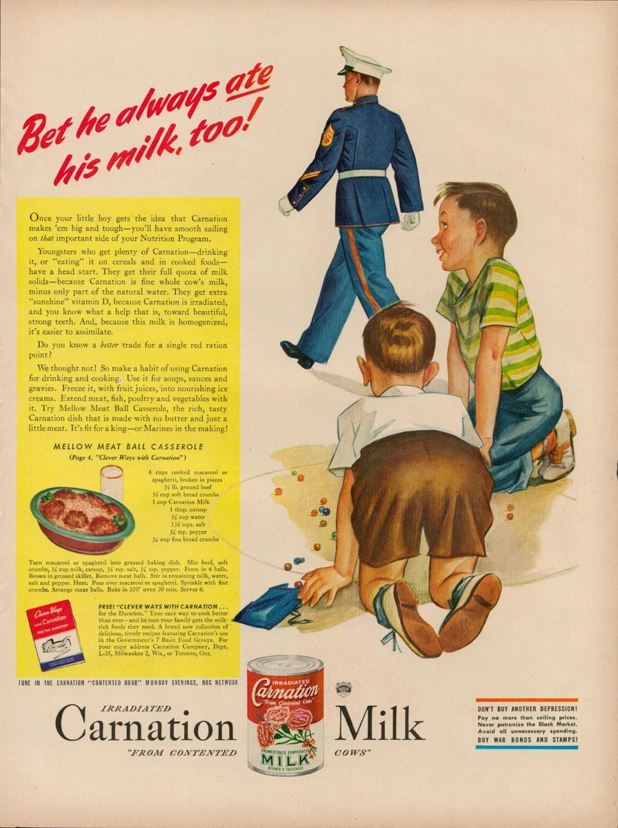 1950s Milk Ads