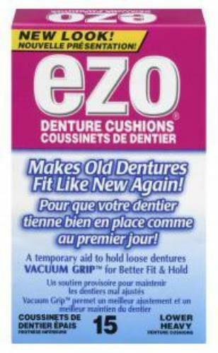 EZO Denture Cushions Lower Heavy Lowe Heavy, 15 Count - 3 Pack for sale ...