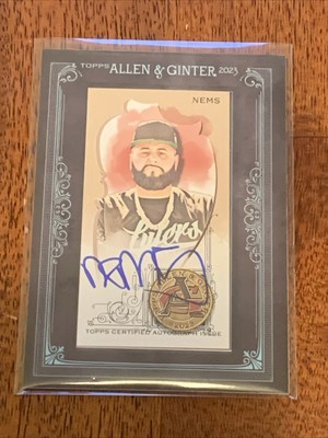 2023 Topps ALLEN & GINTER RAPPER GORILLA NEMS BLACK FRAMED AUTO 19/25 ...