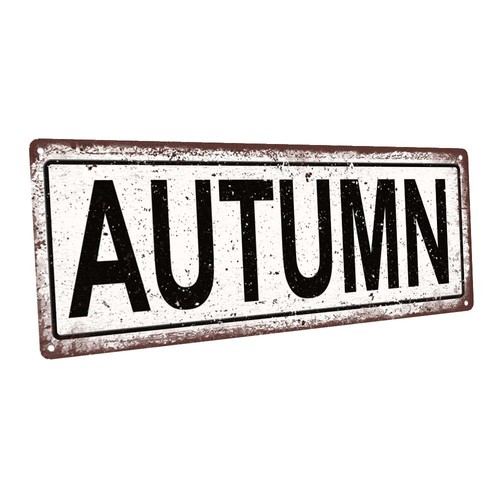 Autumn Metal Sign; Wall Decor for Seasonal Ocassions | eBay