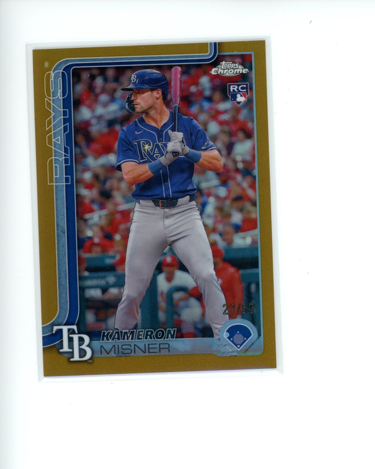 Kameron Misner 2025 Topps Chrome #130 Gold Refractor /50 Price Guide ...