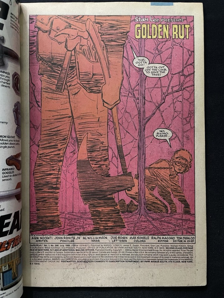 Daredevil #268 (1989). John Romita Jr Cover & Interior Art! Marvel ...