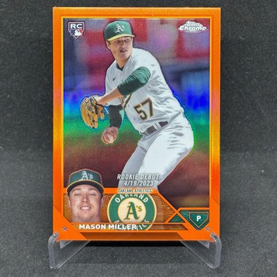 2023 Topps Chrome Update Mason Miller Orange Refractor /25 Rookie RC # ...