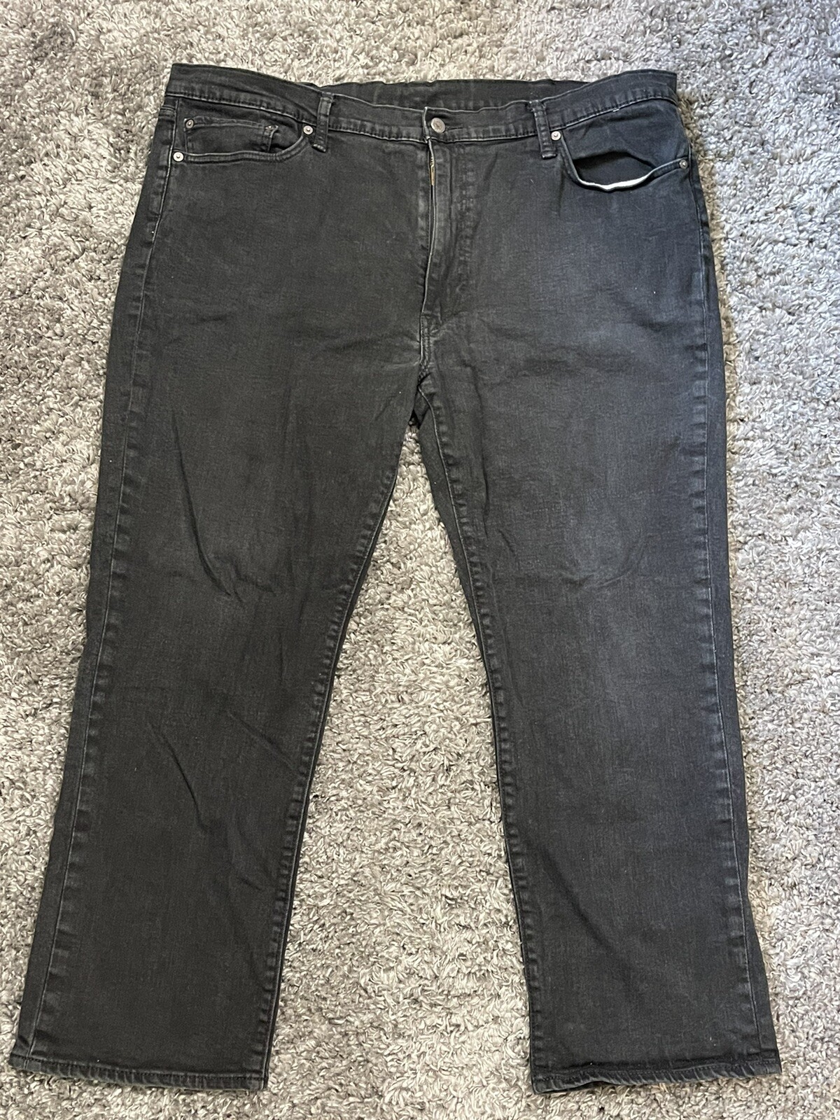 Men’s Levi’s 541 Jeans Straight Leg Black Size 42x30 “actual 40x27 ...