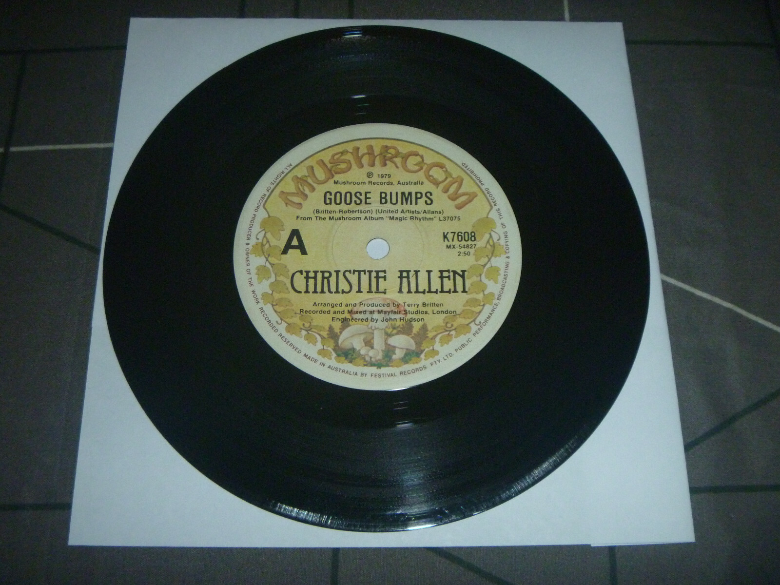 Christie Allen ‎– Goose Bumps Original 1979 Aust release 7" vinyl Perth ...