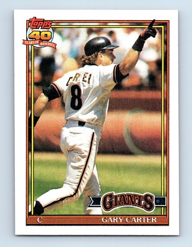 1991 Topps Gary Carter San Francisco Giants #310 | eBay
