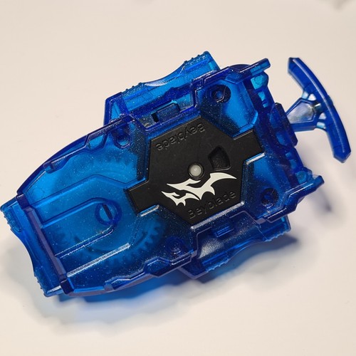 №628BG-Takara Beyblade Burst-CLEAR BLUE RIGHT SPIN LONG STRING LAUNCHER ...