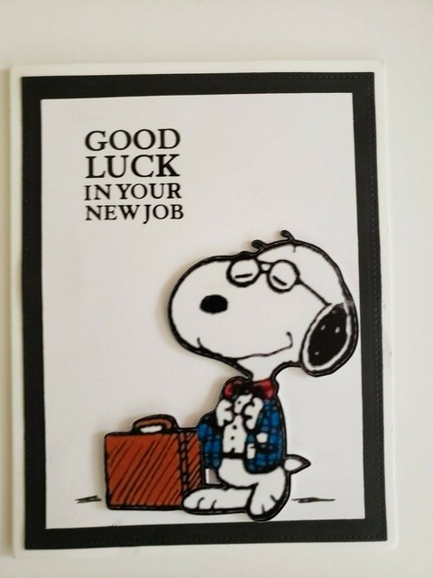 SNOOPY GOOD LUCK IN YOUR NEW JOB | eBay