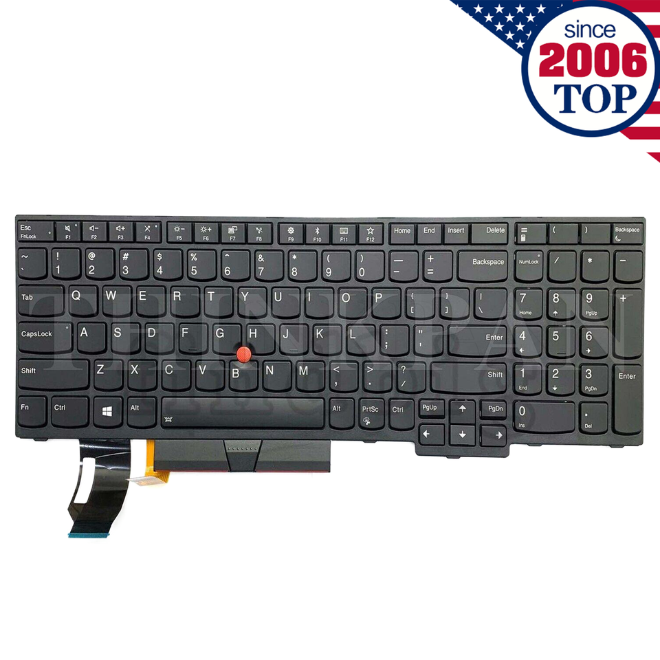New US keyboard Backlit for Lenovo ThinkPad E580 E590 T590 P52 P53 P53s ...