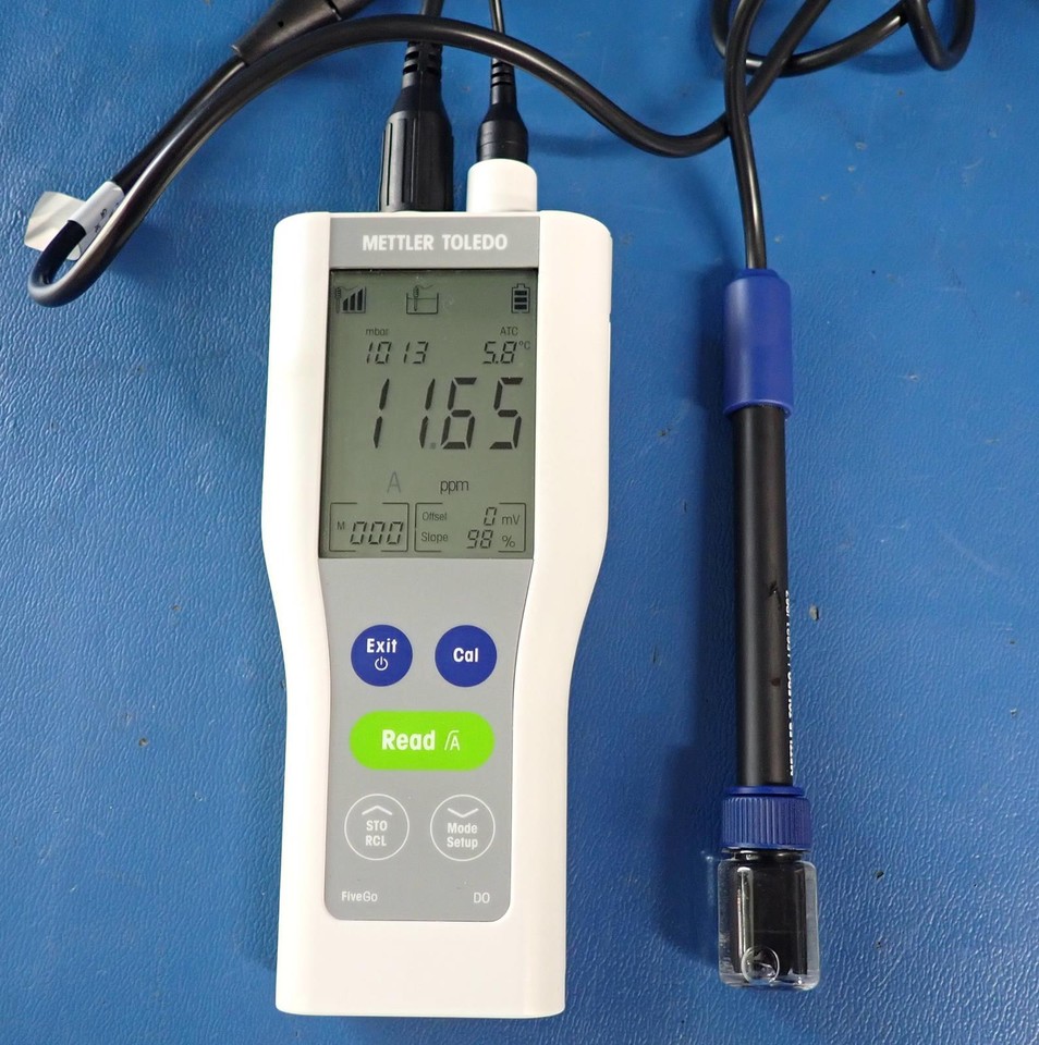 METTLER TOLEDO FIVEGO F4 Dissolved Oxygen Meter w/ LE621-IP67 Sensor ...