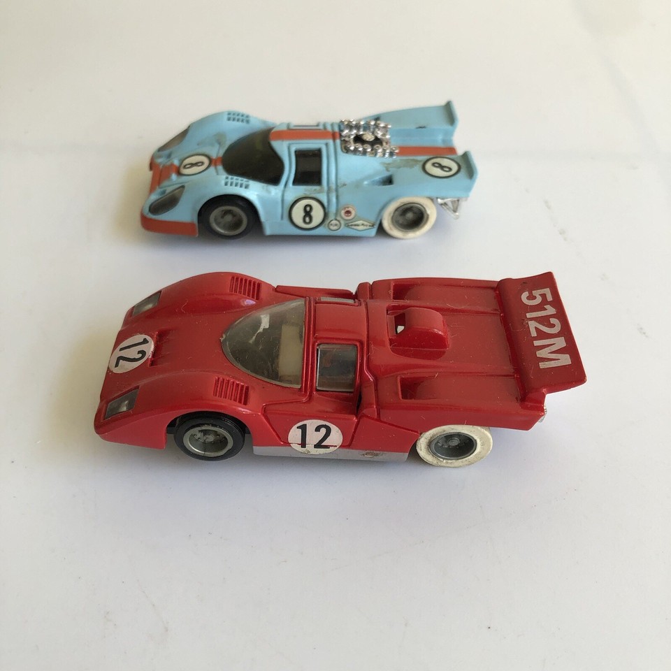 Vintage TYCO Slot Cars Set In Box Porsche Gulf 8 & Ferrari 512M | eBay