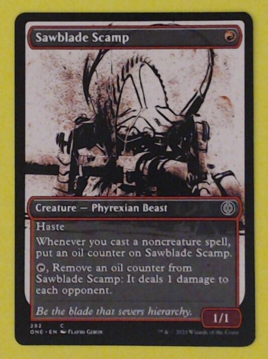 MTG (10) Sawblade Scamp (Showcase) - Phyrexia: All Will Be One (ONE 292 ...