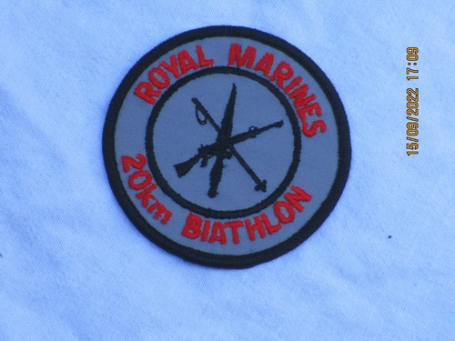 Royal Marines, 20km BIATHLON, Abzeichen, Patch , 72mm | eBay.de