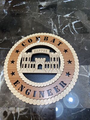 U.S. Army Combat Engineers Plaque Laser Cut | eBay