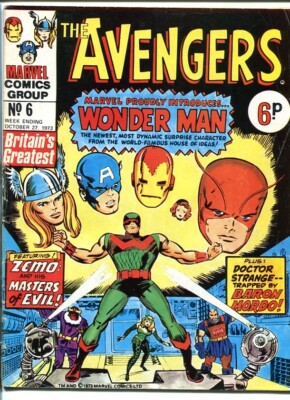 Avengers--#6--1973--COMIC BOOK--Marvel--G/VG | eBay
