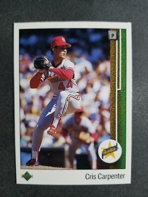 1989 Upper Deck rookie CRIS CARPENTER card # 8 [C10] | eBay