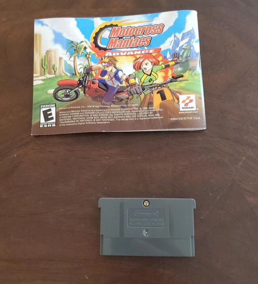 NINTENDO Game Boy Advance Konami ARCADE ADVANCED GBA Cartridge & Manuel ...