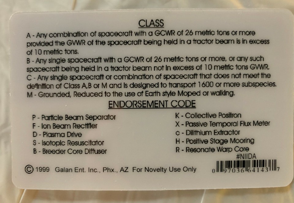 Alien A Leon State of Arizona Novelty Spaceship Card UFO Roswell Aliens ...