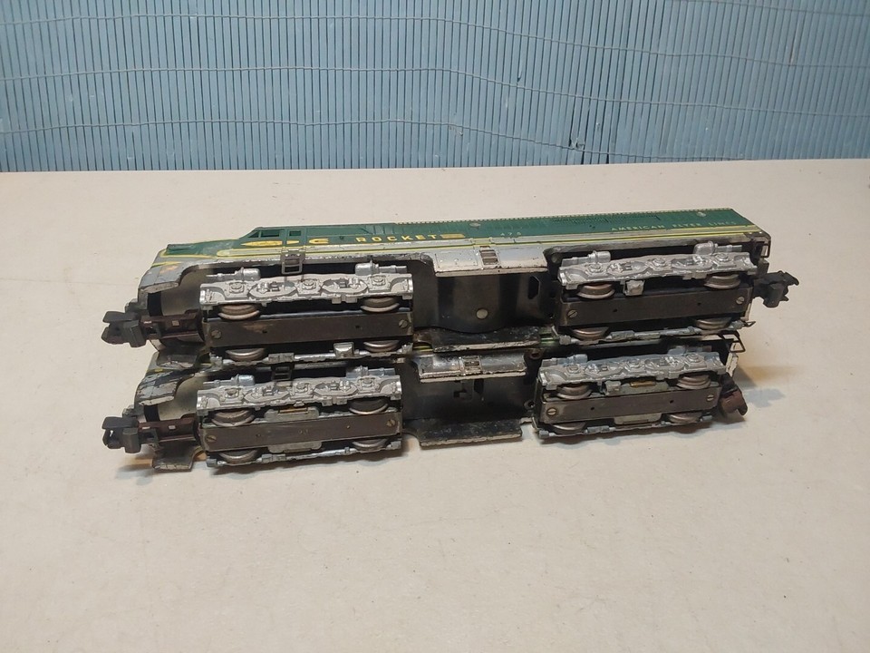 1950s AMERICAN FLYER LOCOMOTIVE ENGINE #474 & 475 S GAUGE ROCKET ALCO ...