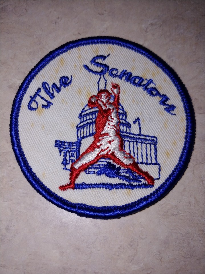 Vintage Washington Senators Baseball Team Logo Jacket Hat Patch 1960s 3 ...