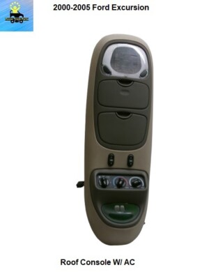 XL14-78519A-58 00 to 05 Ford Excursion Upper Roof Overhead Console w ...