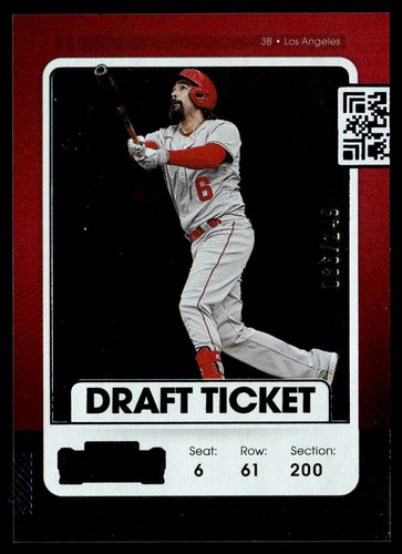 2021 Panini Contenders Draft Ticket Anthony Rendon /149 Los Angeles ...