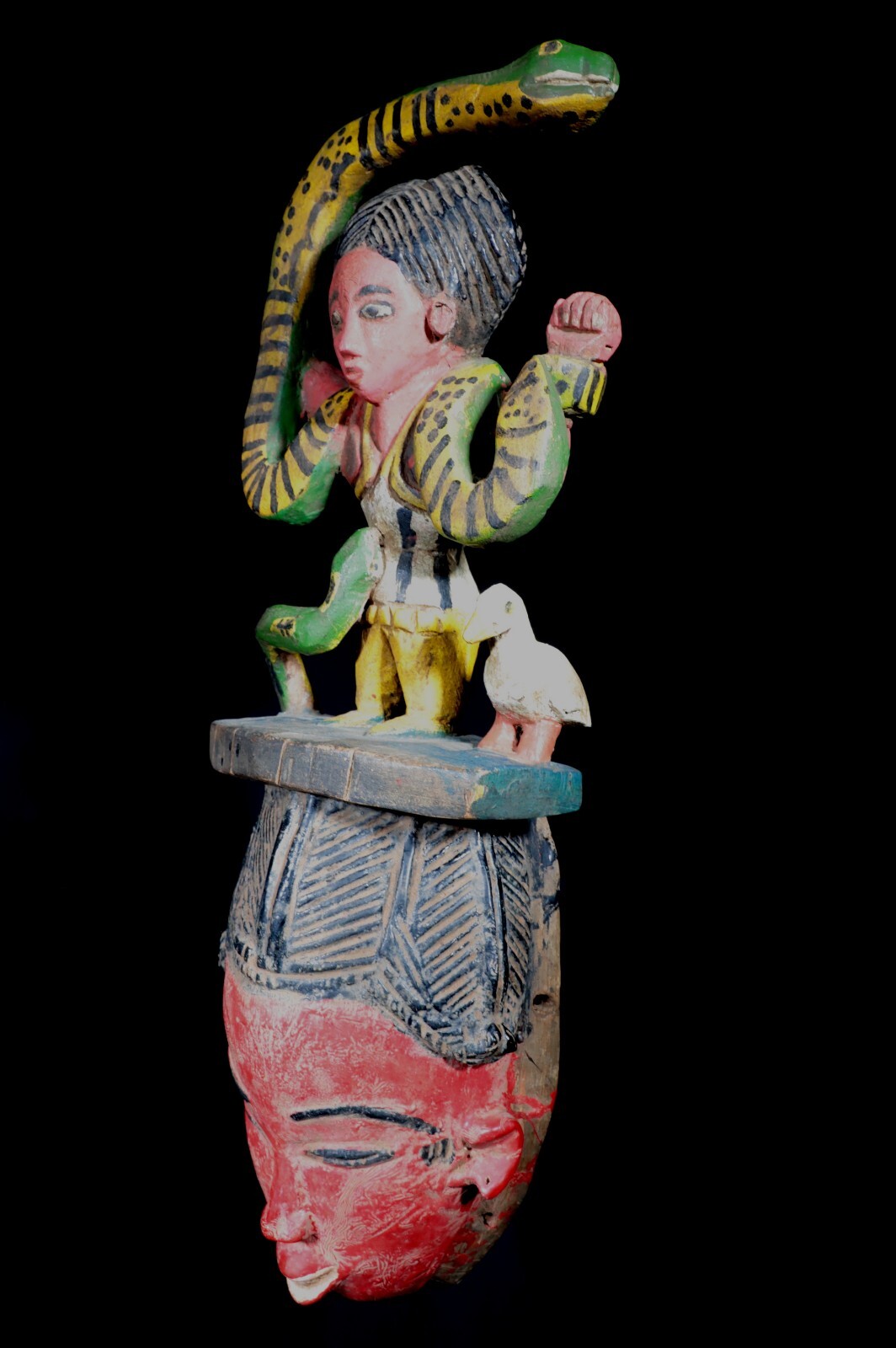 African Art - Baoulé Mask Akan Mami Wata Vodou Deity 58 Cms | eBay