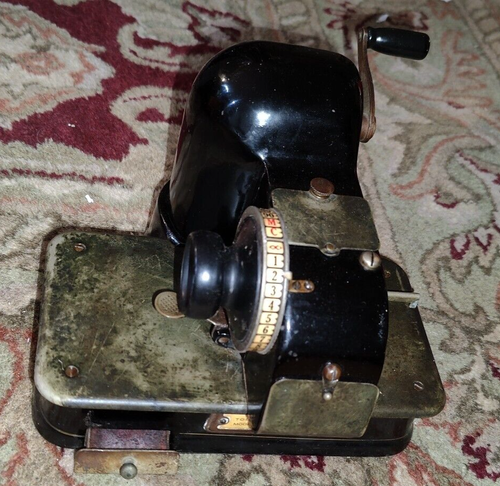 Antique Check Writer - Peerless Check Writing Machine | eBay